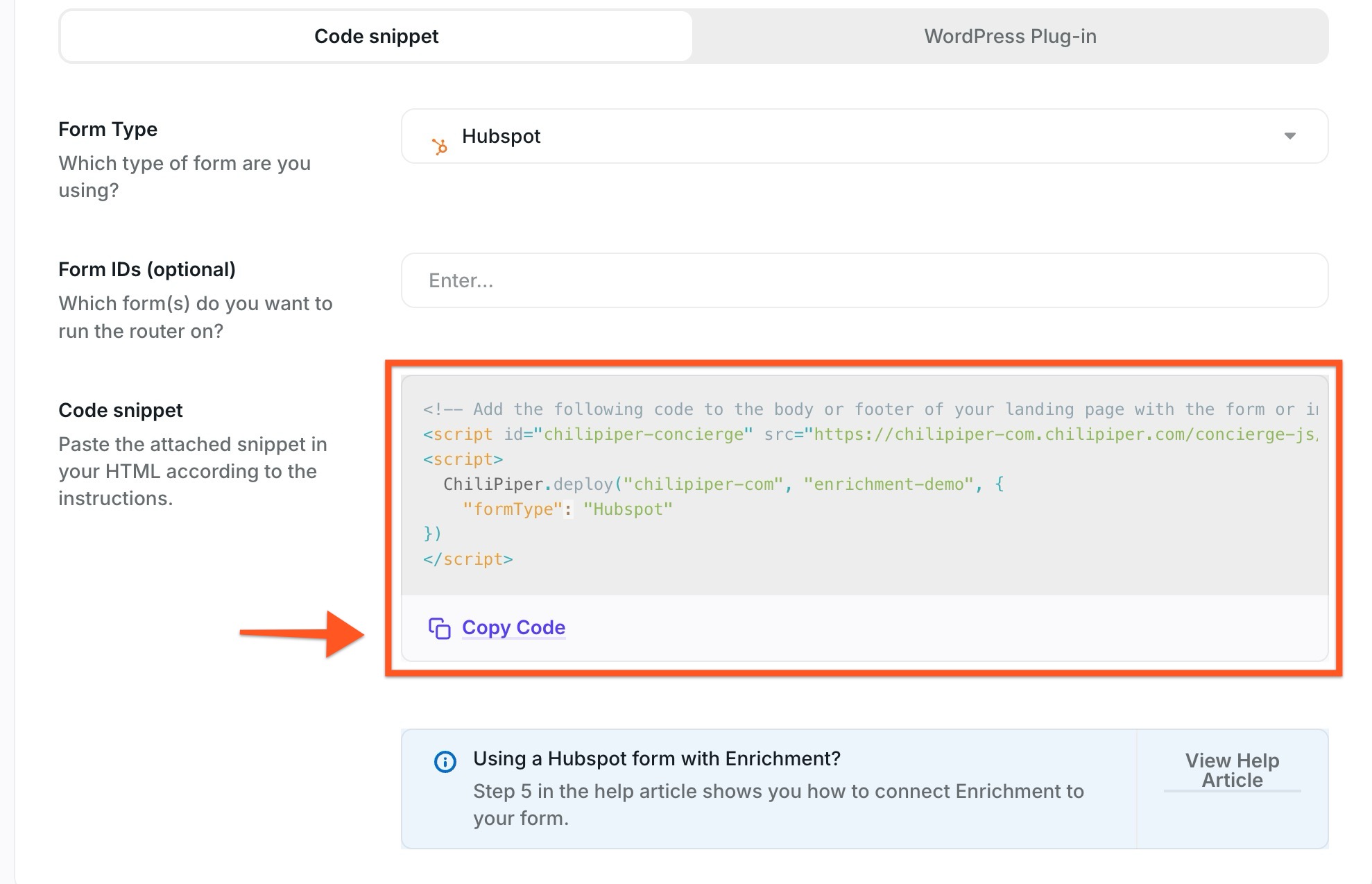Enrichment for Form Shortening – Chili Hub